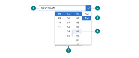 Timepicker Wescale User Interface