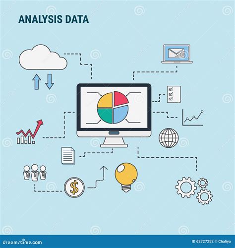 Flat Line Design Concept For Analysis Data Used For Web Banners Hero