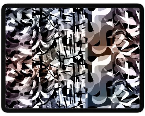 Abstract Art Procreate Pattern Brushes Seamless Pattern Brush