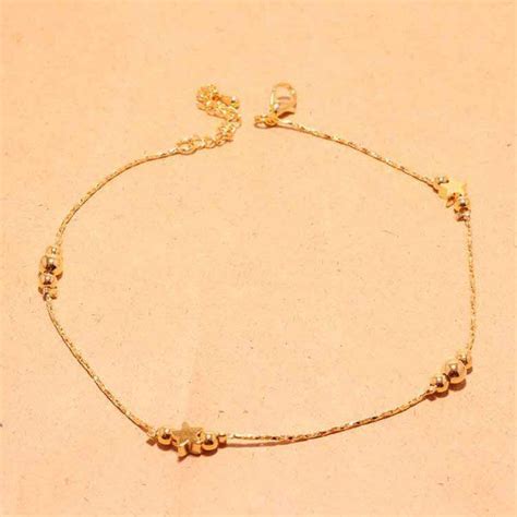 خرید پابند ستاره و مروارید نقره ای • گالری بدلیجات ترنج