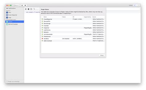 Plugins Based On CreateTablePlugin Never Load Issue Facebook Flipper GitHub