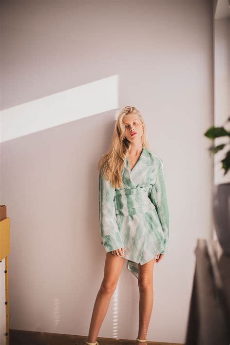 Polish Actress Ola Szkolda Poses In Chequered Fashion Outfits C Heads Magazine