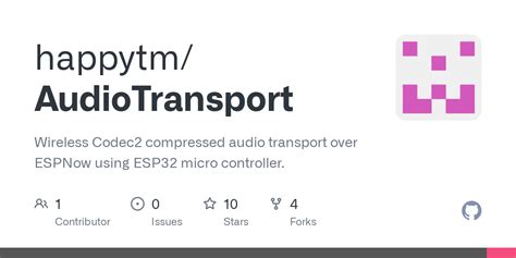 Github Happytm Audiotransport Wireless Codec Compressed Audio Transport Over Espnow Using