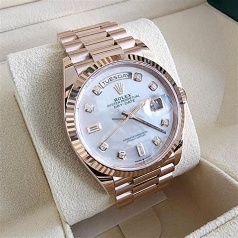 Rolex New 2024 Day Date 36 Mother Of Pearl 128235 In 2025 Rolex Day