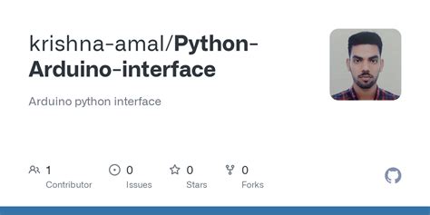 github krishna amal python arduino interface arduino python interface