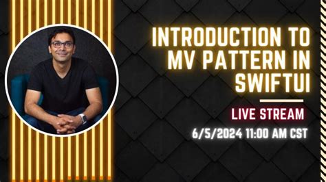 Livestream Introduction To Mv Pattern In Ios Mohammad Azam
