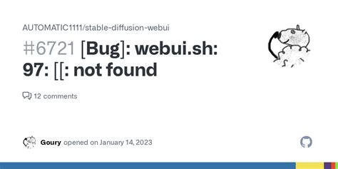 [Bug]: webui.sh: 97: [[: not found · Issue #6721 · AUTOMATIC1111/stable-diffusion-webui · GitHub