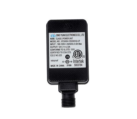 Xing Yuan 12v 2a Power Adapter Connection Tip B Intertek 5003784 Xy24sh 120200vq Ut Xy24s