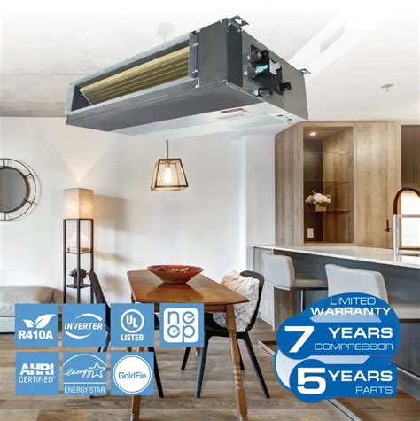 Cooper And Hunter 24000 Btu 230v Ducted Mini Split Ac Concealed Duct