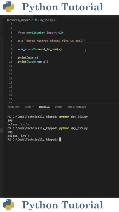 Convert Words Into Integers With Python Python Tutorial Youtube
