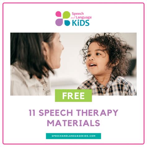 Speech Language Therapy Materials