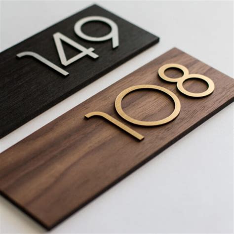 Номерок на дверь City современный дизайн Номерок