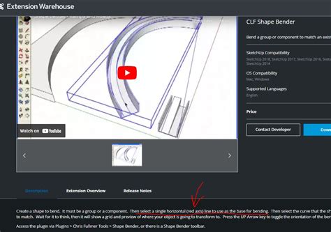 Help Shape Bender Not Working Extensions Sketchup Community