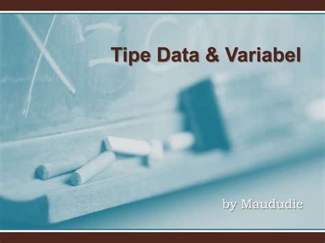 Materi Tipe Data Dan Variabel Pptx
