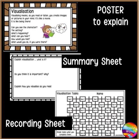 Reading Skills Visualisation Task Cards Australian Teachers Marketplace