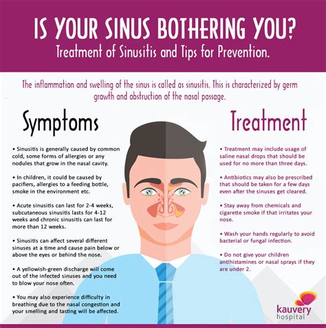 Is Your Sinus Bothering You Treatment Of Sinusitis And Tips For Prevention Infographic