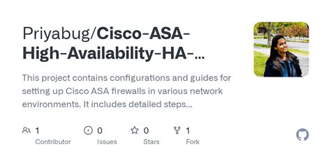 Github Priyabugcisco Asa High Availability Ha Failover Configuration