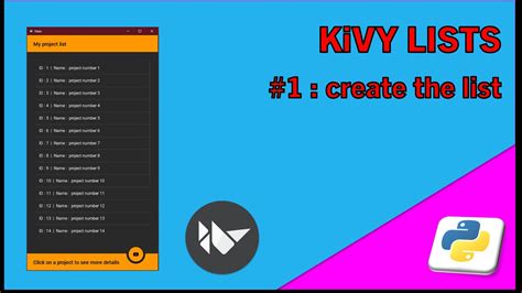 Create A Scrollview With A List Of Items In Kivymd Youtube
