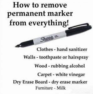 How To Remove Permanent Marker From Everything Pictures Photos And Images For Facebook Tumblr