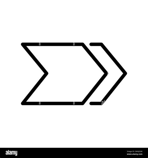 right arrow outline vector stock vector image and art alamy