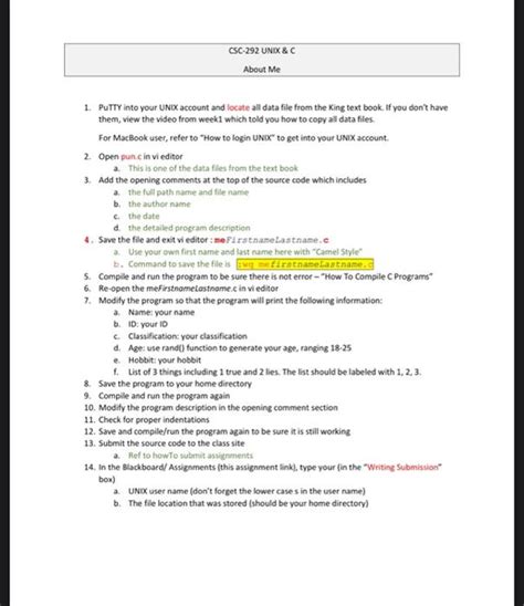 solved 1 putty into your unix account and locate all data