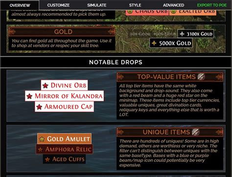 PoE Loot Filter Guide How To Use Filterblade