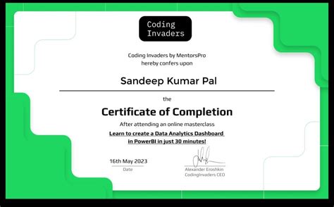 Sandeep Kumar Pal On Linkedin Certificateofcompletion Dataanalytics Dashboarddesign