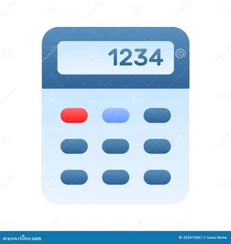 Calculator Vector Design Mathematical Calculation Equipment In Modern Style Stock Illustration