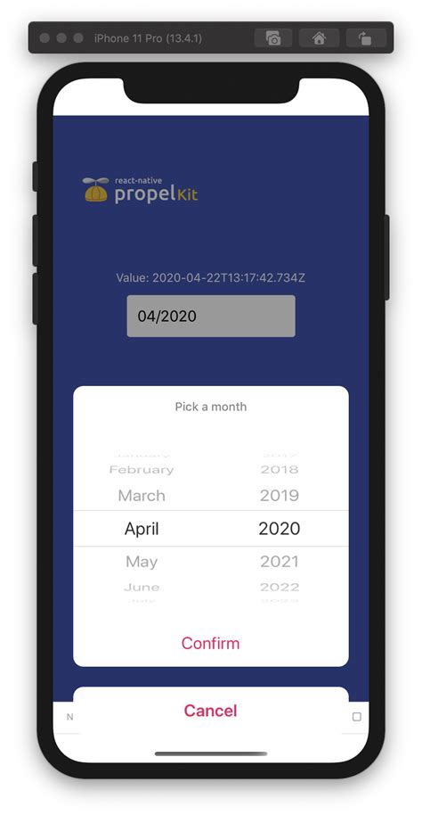 Monthpicker Styling Issue Mgcrea React Native Propel Kit Github
