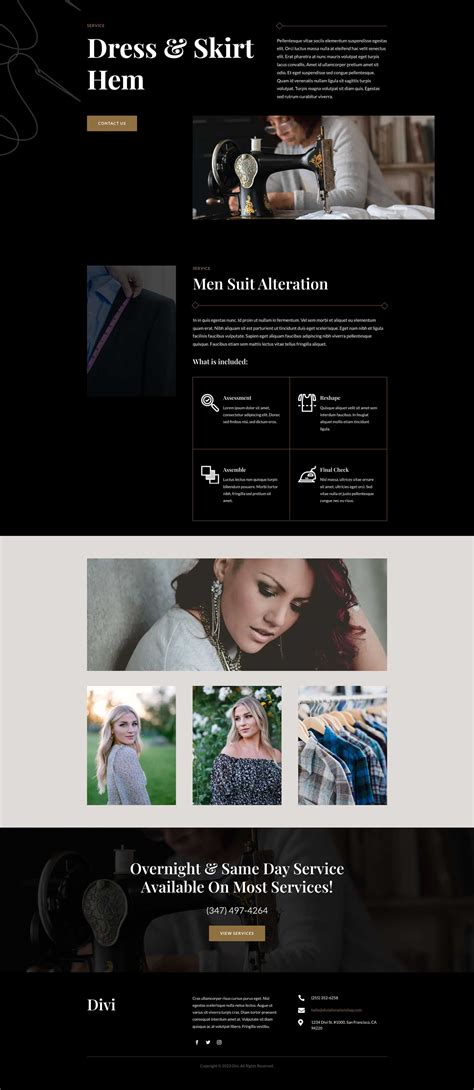 Get A Free Alteration Shop Layout Pack For Divi
