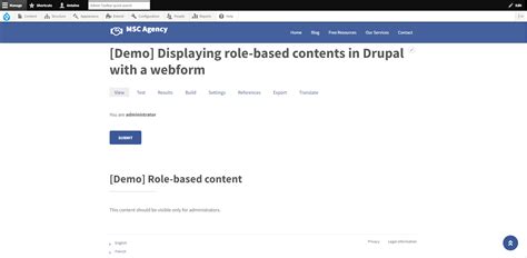 Displaying Role Based Contents In Drupal MSC Agency