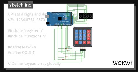 ESP Keypad Wokwi ESP32 STM32 Arduino Simulator
