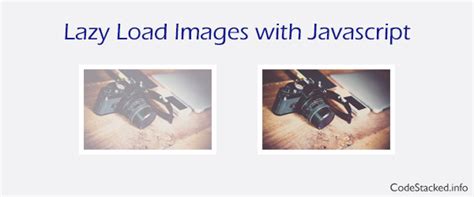 Lazy Load Images With Javascript Codestacked Programming Blog