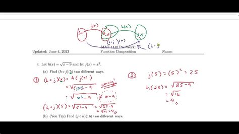 Examples Of Function Composition YouTube