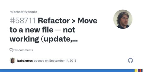 Refactor Move To A New File Not Working Update Nothing In Refactor Menu Working · Issue