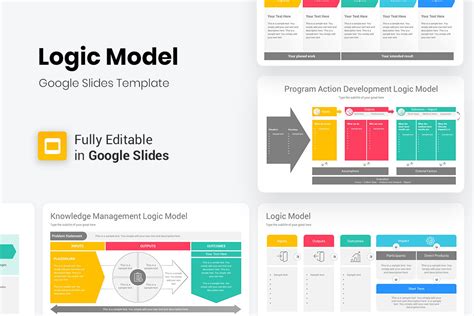 Logic Model Google Slides Template Designs Nulivo Market