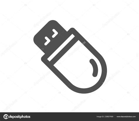 Usb Stick Icon Computer Memory Component Sign Data Storage Symbol Stock