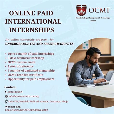 Are You An Undergraduatefresh Graduate Seeking An International Internship For Your Siwes Or To