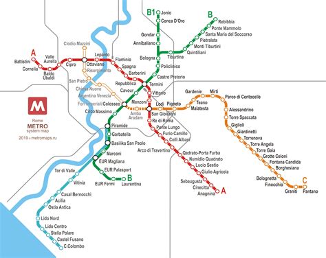 Rome Italy Metro Map Pdf Roma Metro Map 2025 Zzgh