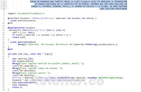 Poo Objective C Clase Escalera