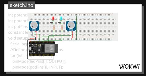 LED Intensity Wokwi ESP STM Arduino Simulator