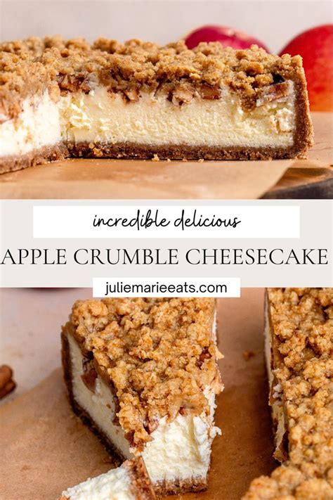 Apple Crumble Cheesecake Julie Marie Eats Special Cheesecake