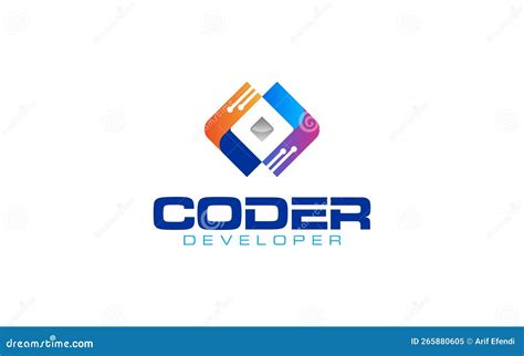 Illustration Vector Graphic Of A Coding Programmer Coder Company Logo
