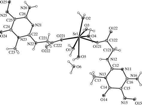 The Asymmetric Unit Of I Showing The Atom Labelling Scheme
