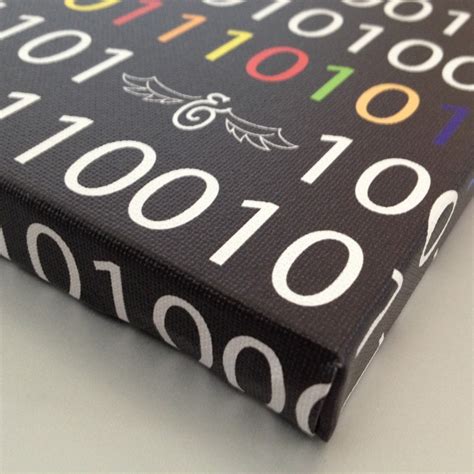 Tableau Code Binaire Tableau Design Numeric Language Toile Contemporaine Graphique GALI ART Com