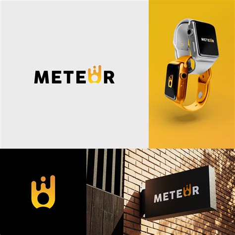 Meteor Logo Design Negative Space Logo Of Meteor Behance