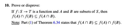 solved 0 prove or disprove if f s→t is a function and a