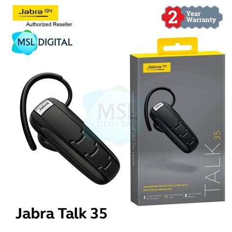 Jabra Talk Mono Wireless Bluetooth In Ear Headset Hd Voice Noise Cancellation Msl Digital