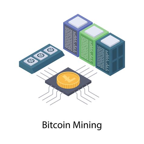 Bitcoin Data Mining 2752515 Vector Art At Vecteezy