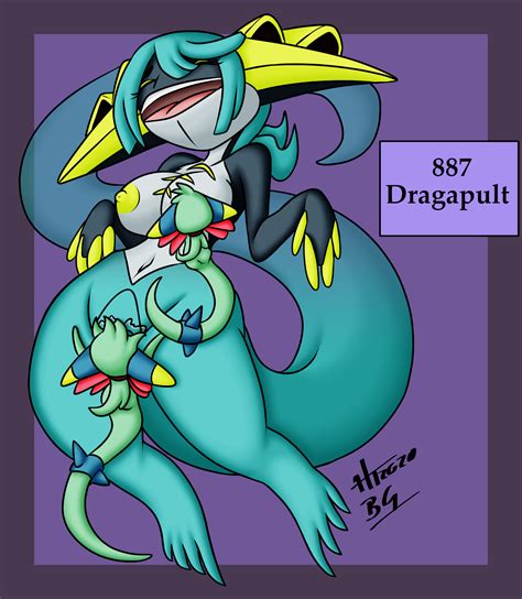 Rule 34 Anthro Anthrofied Bernardol22 Breasts Dragapult Female Female Female Generation 8